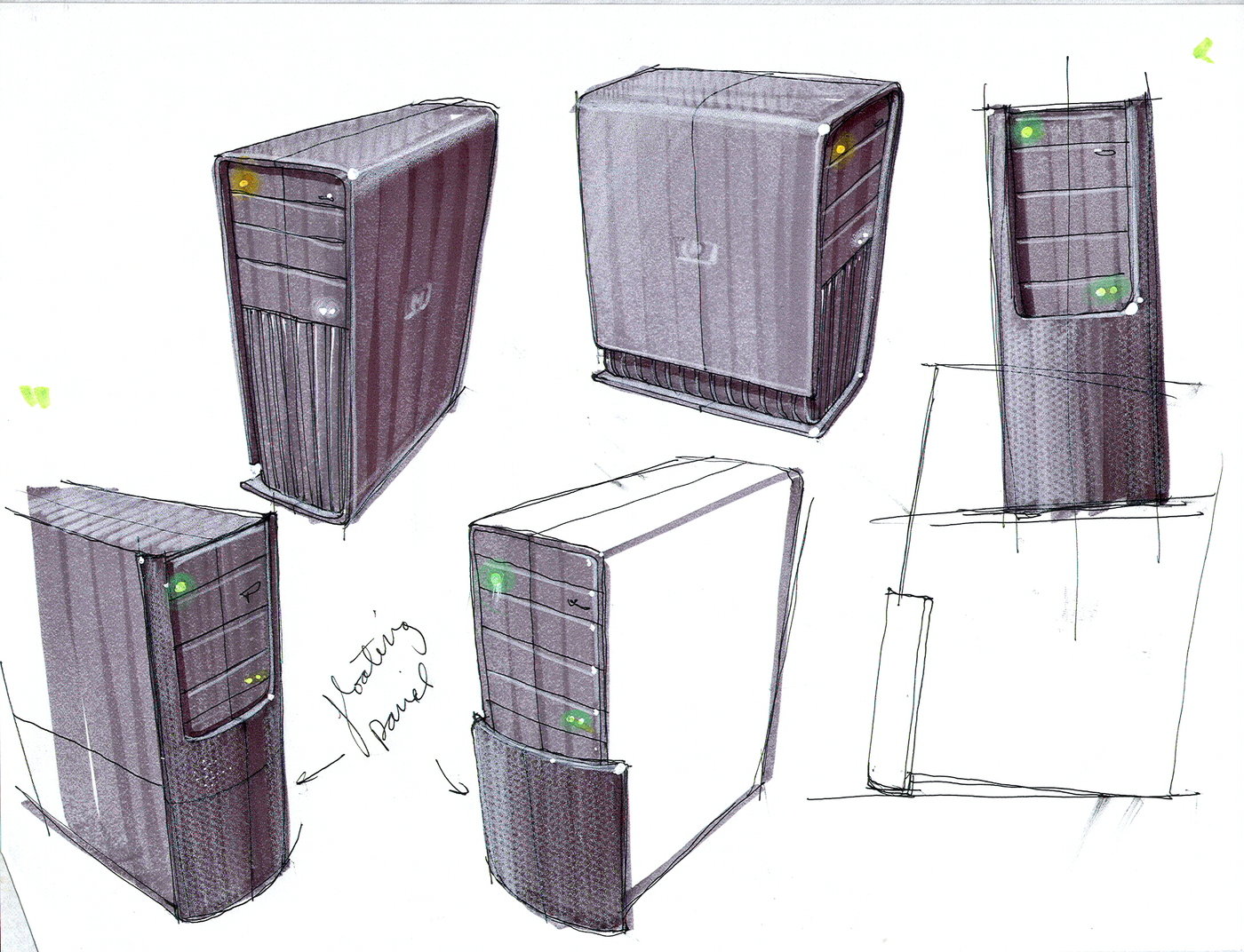 consumer electronic sketch development by Ronald Lytel at Coroflot.com