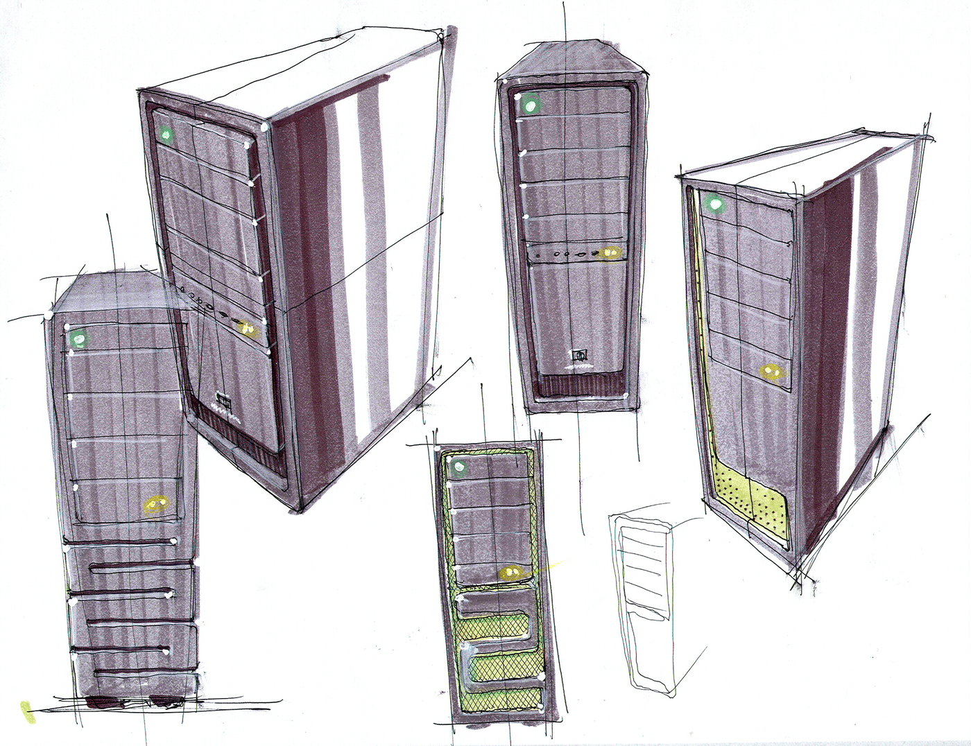 consumer electronic sketch development by Ronald Lytel at Coroflot.com