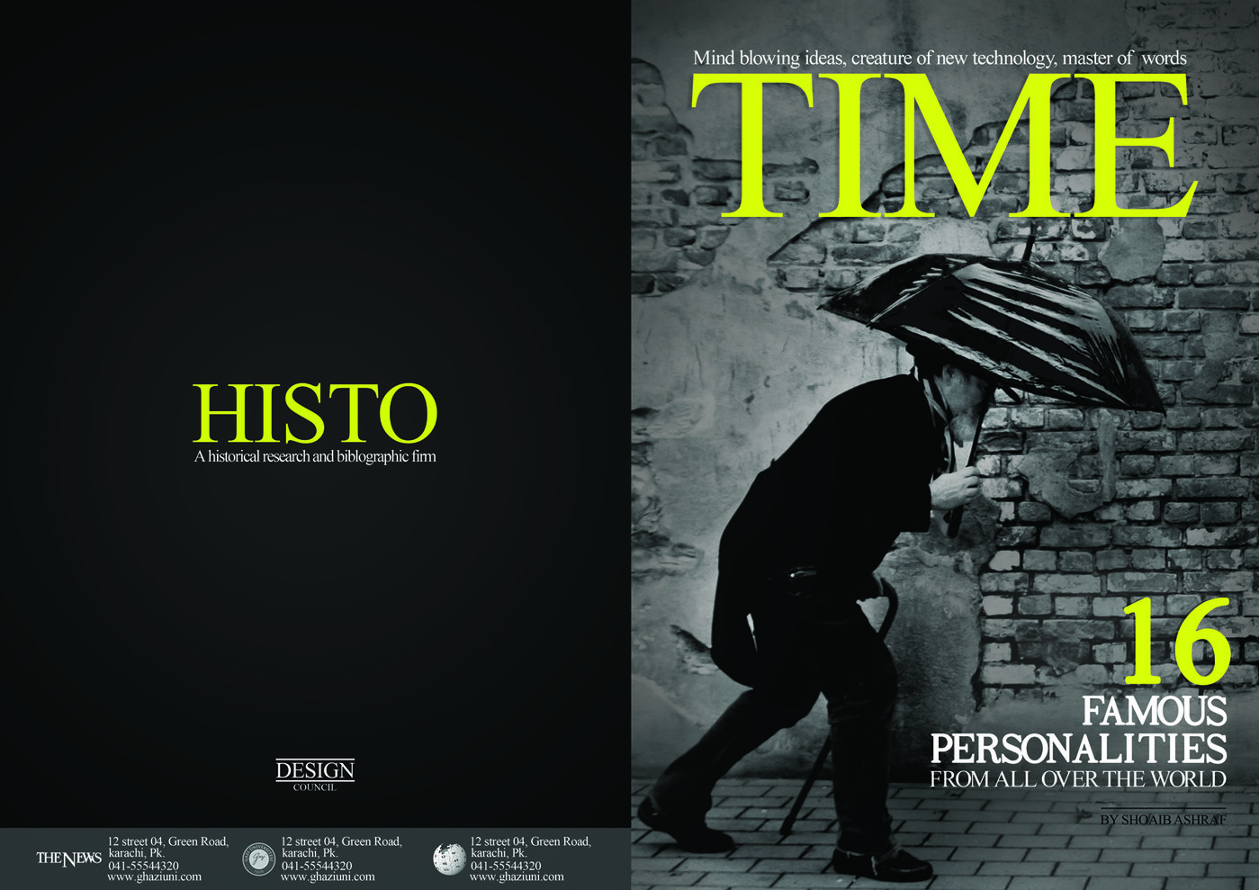 Magazine Design by Shoaib Ashraf at Coroflot.com