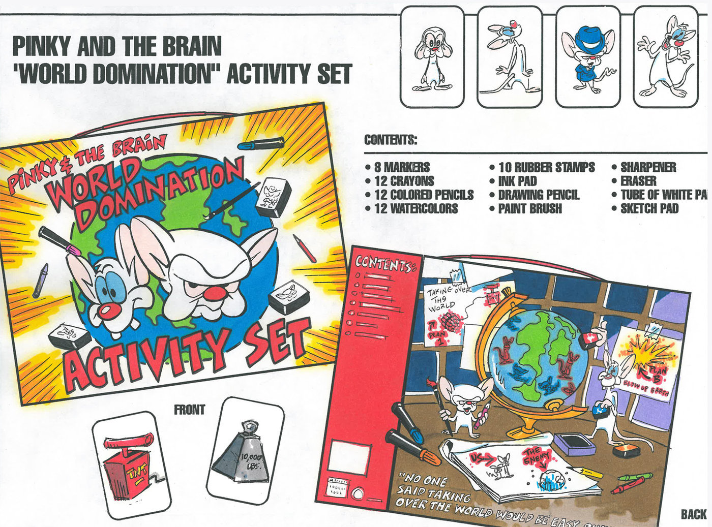 Pinky & The Brain Activity Set Concept by James Loftus at Coroflot.com
