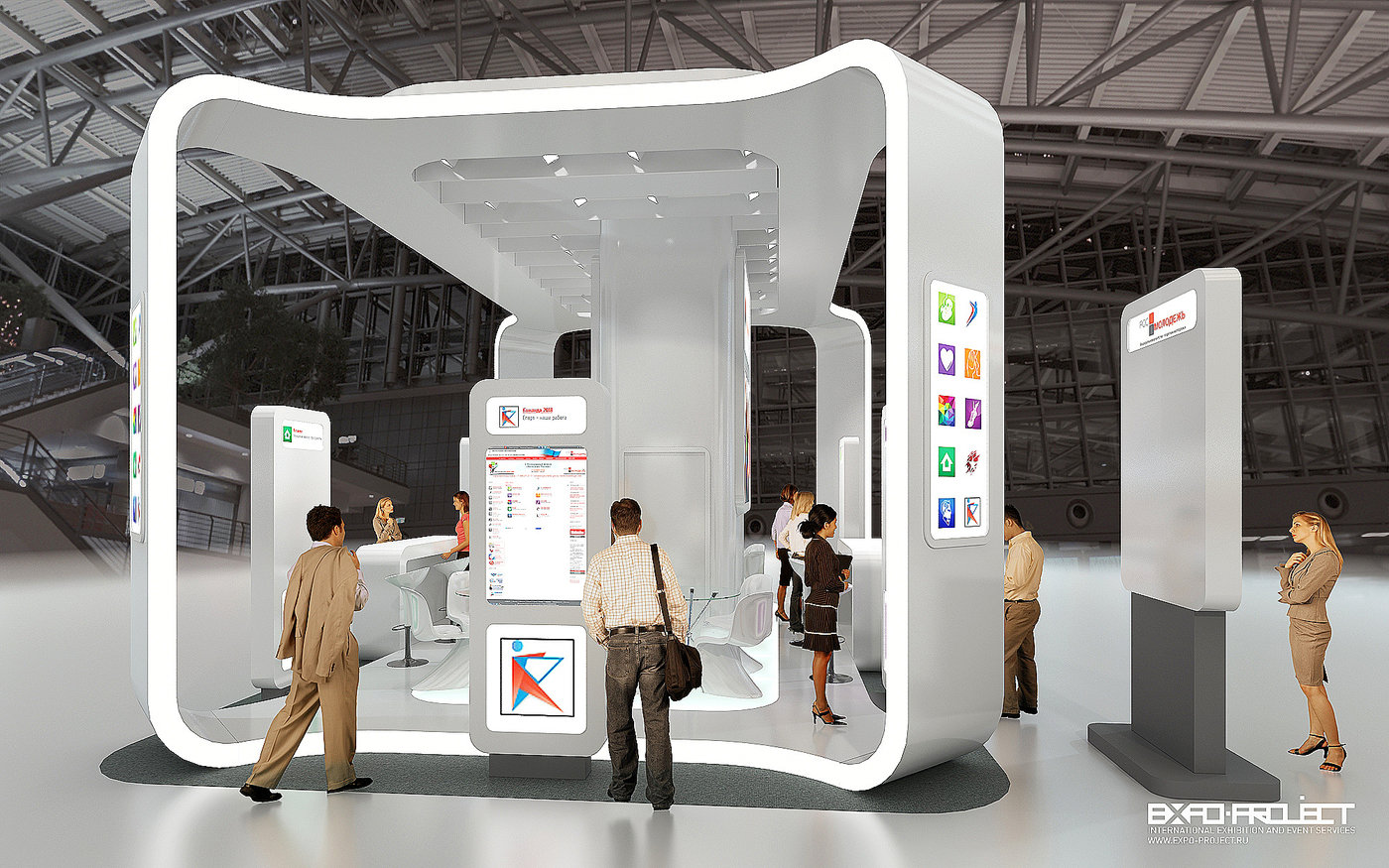 Exhibition stand Youth Forum by Nick Sochilin at Coroflot.com