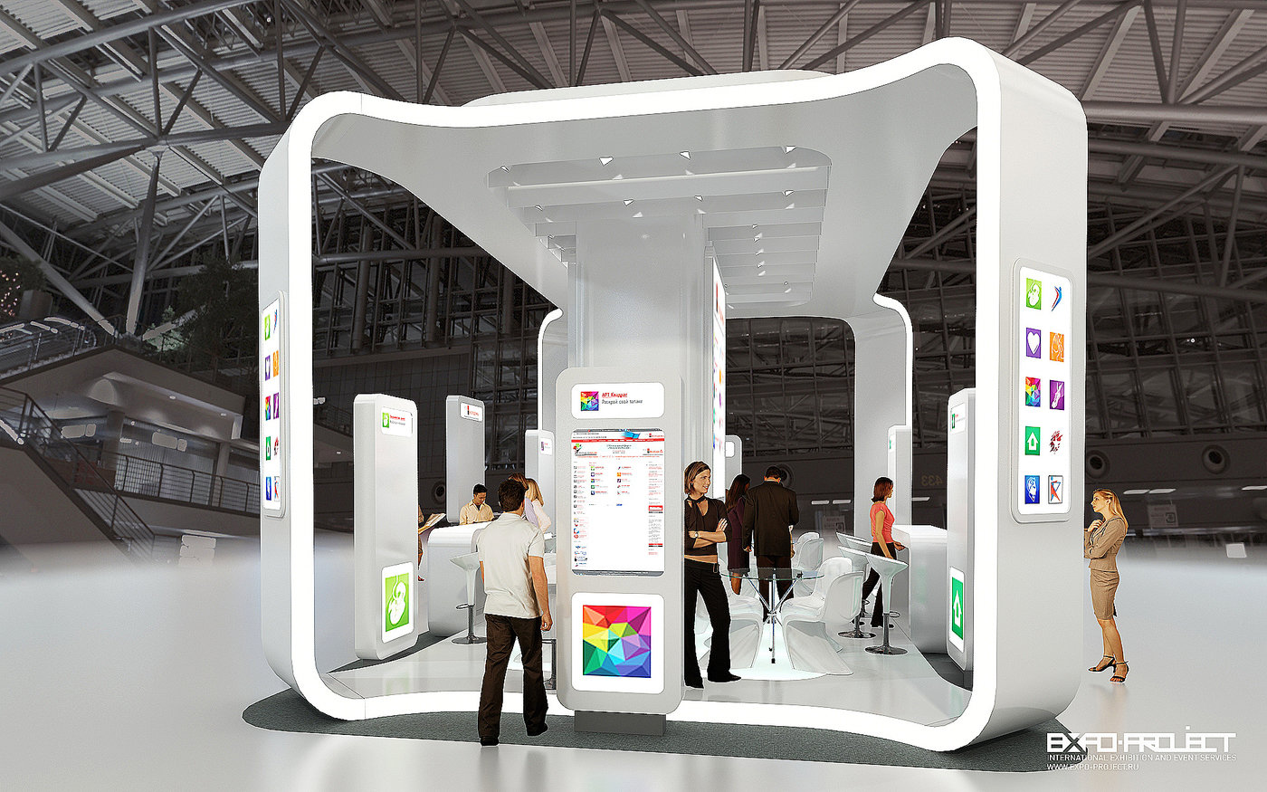 Exhibition stand Youth Forum by Nick Sochilin at Coroflot.com