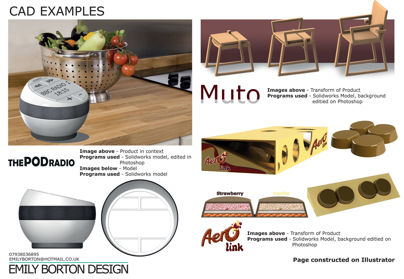 CAD Examples by EMILY BORTON at Coroflot.com