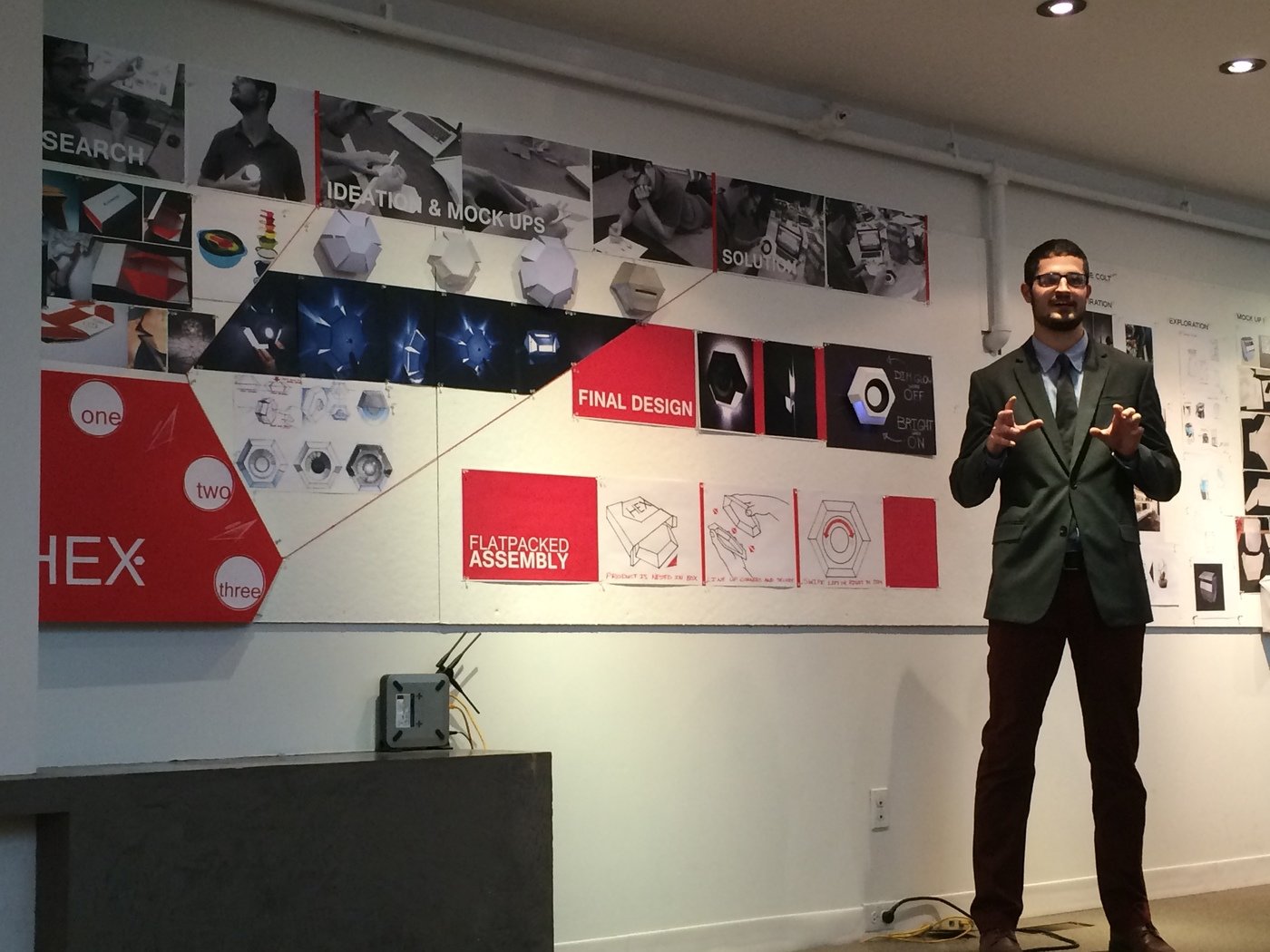 An upload by Tyler Hagy on Coroflot: to the project HEX Illumination