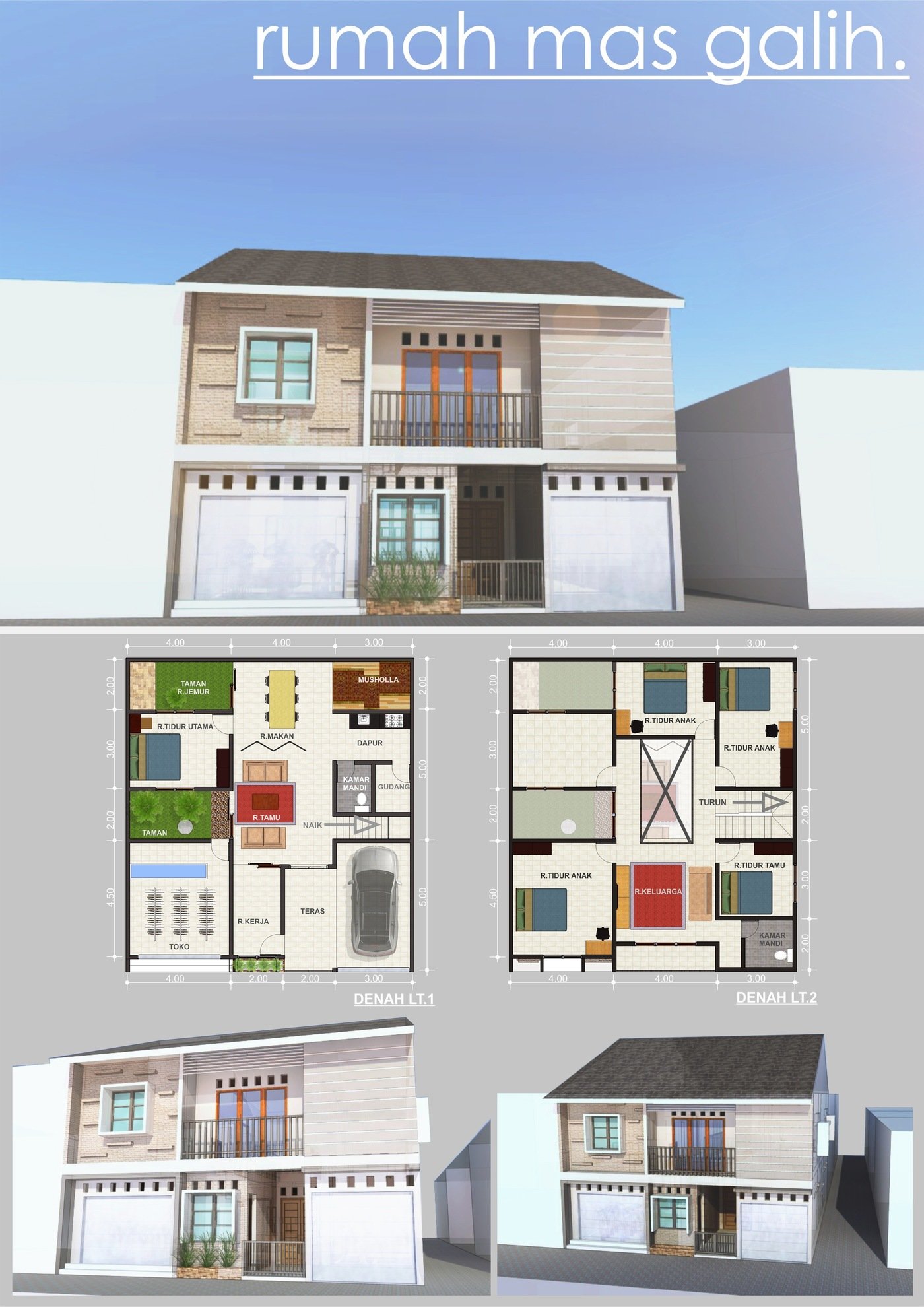 rumah mas galih by firdi fathoni at Coroflot.com