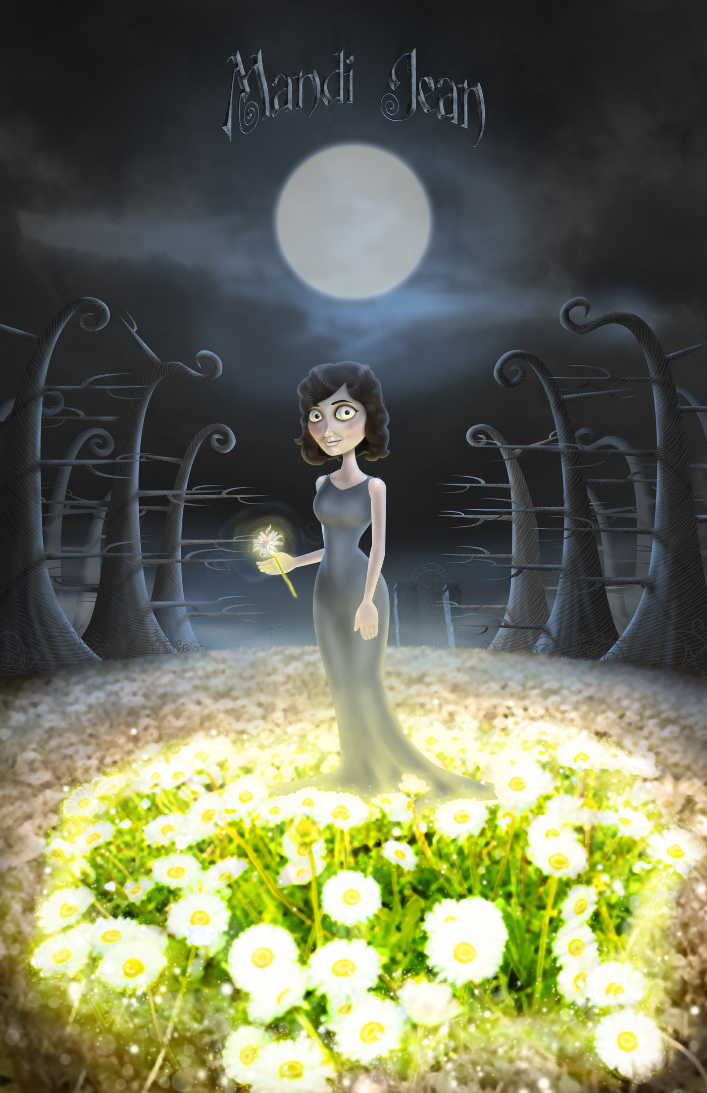 Mandi Jean | Tim Burton-esque Movie Poster by Christopher P Bryan at ...