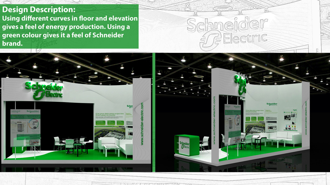 Schneider Electric Stall design option by Vaidehi Oza at Coroflot.com