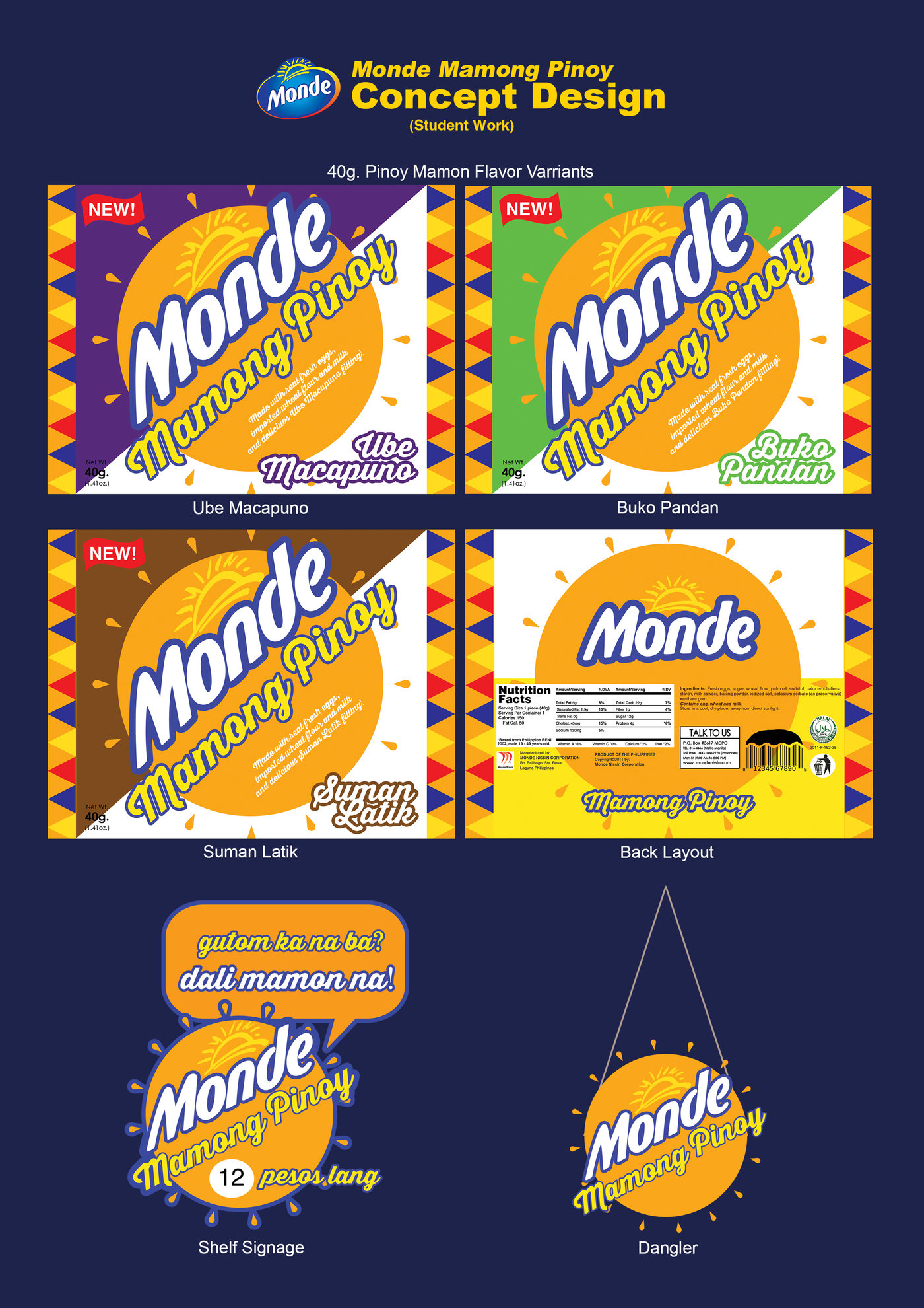 Monde Package Design by Ralph Angelo Ignacio at Coroflot.com