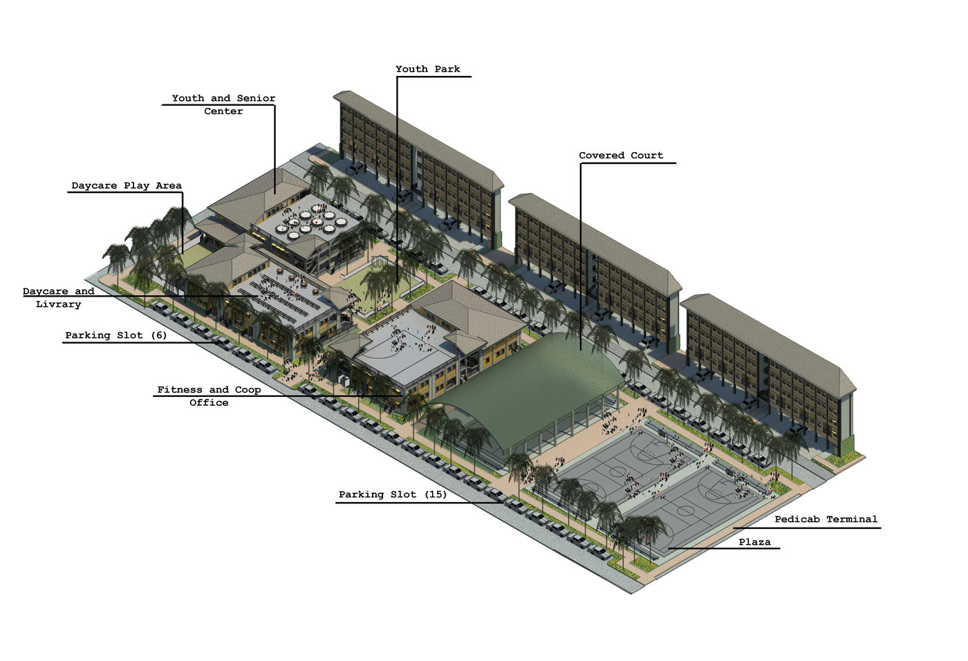 Community Center (Socialized Housing) by Jan Paul Tomilloso at Coroflot.com