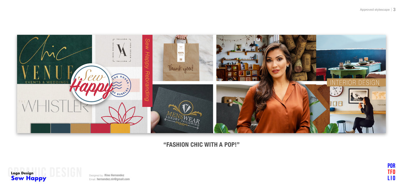 Sew Happy Logo Design by Rino Hernandez at Coroflot.com