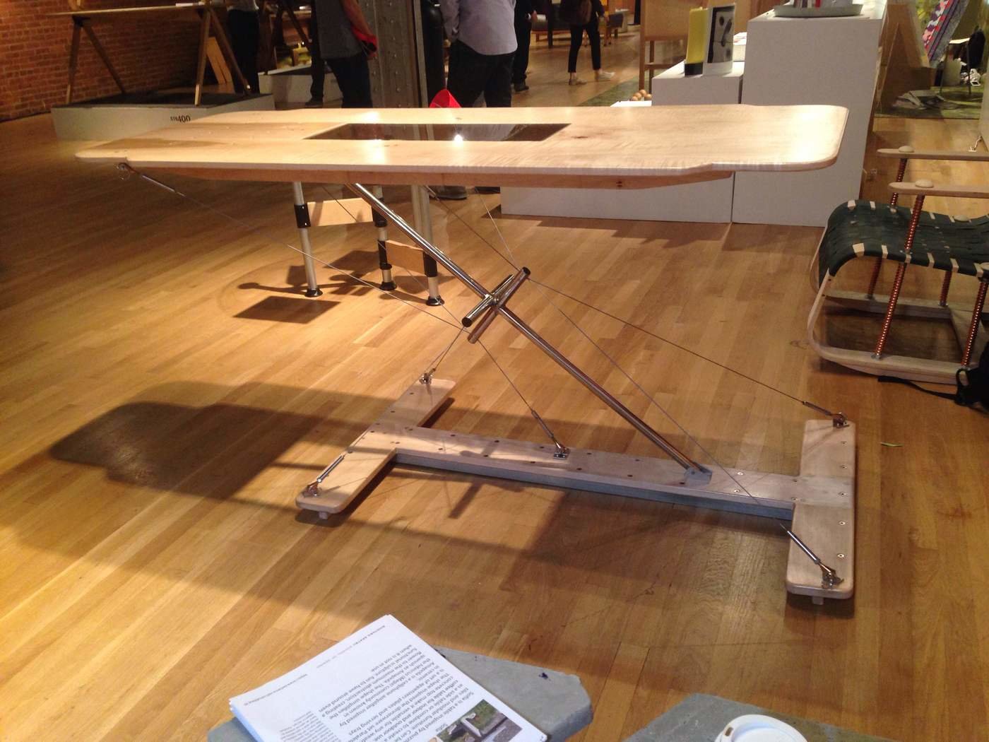 Tensegrity table by Geoffrey Perman at Coroflot.com
