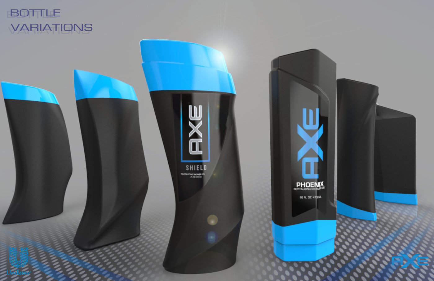 Unilever packaging by Geoffrey Perman at Coroflot.com