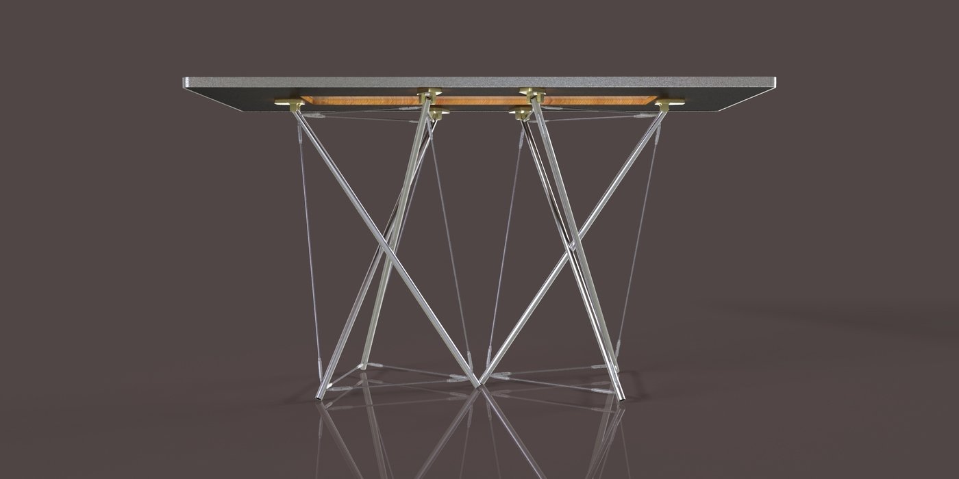 Tensegrity table by Geoffrey Perman at Coroflot.com