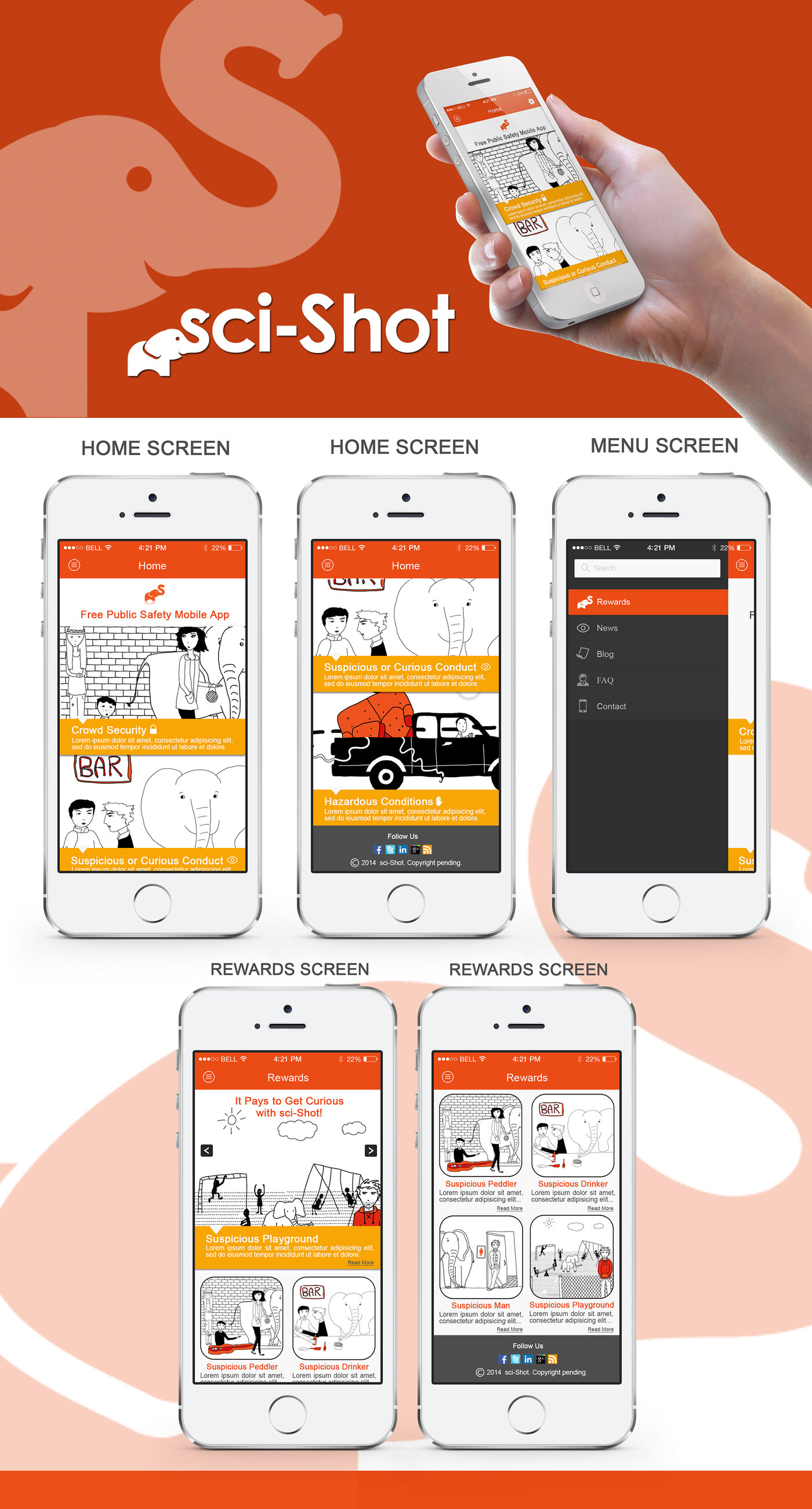 Sci-Shot Mobile App UI by CJ Designs at Coroflot.com