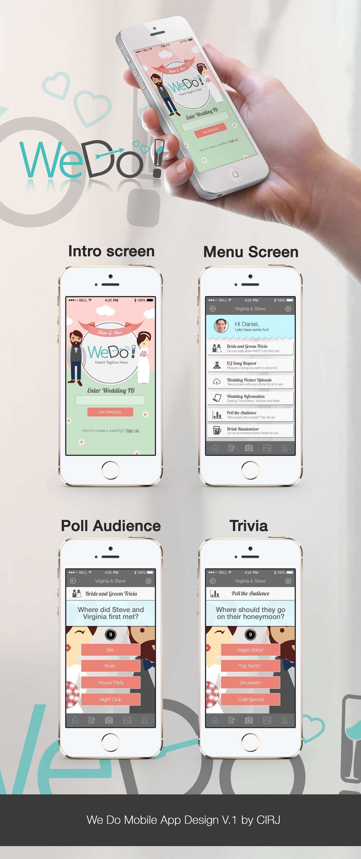 We Do Mobile App UI by CJ Designs at Coroflot.com