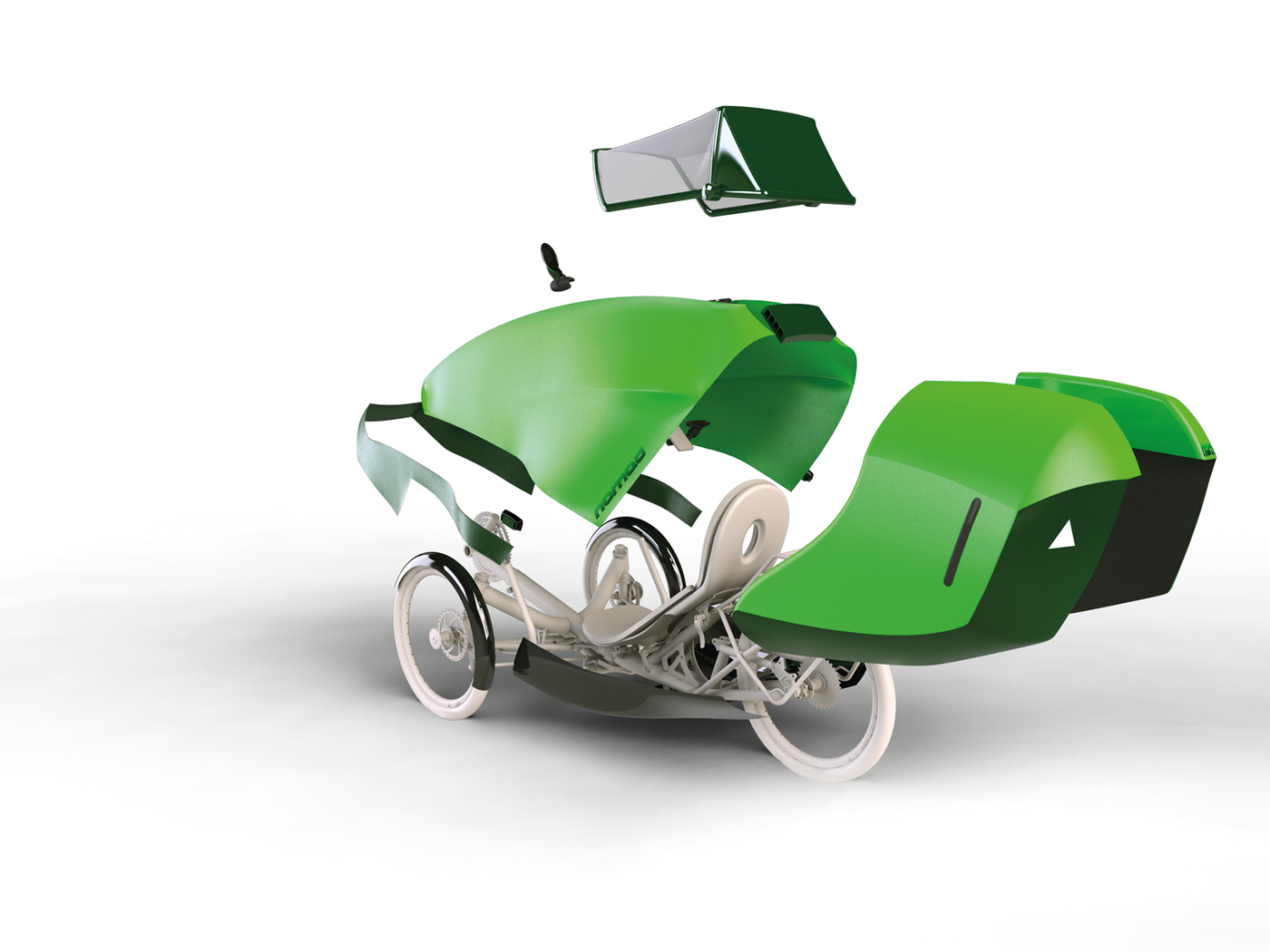 nomad - recumbent-bike fairing by Sven Gille at Coroflot.com