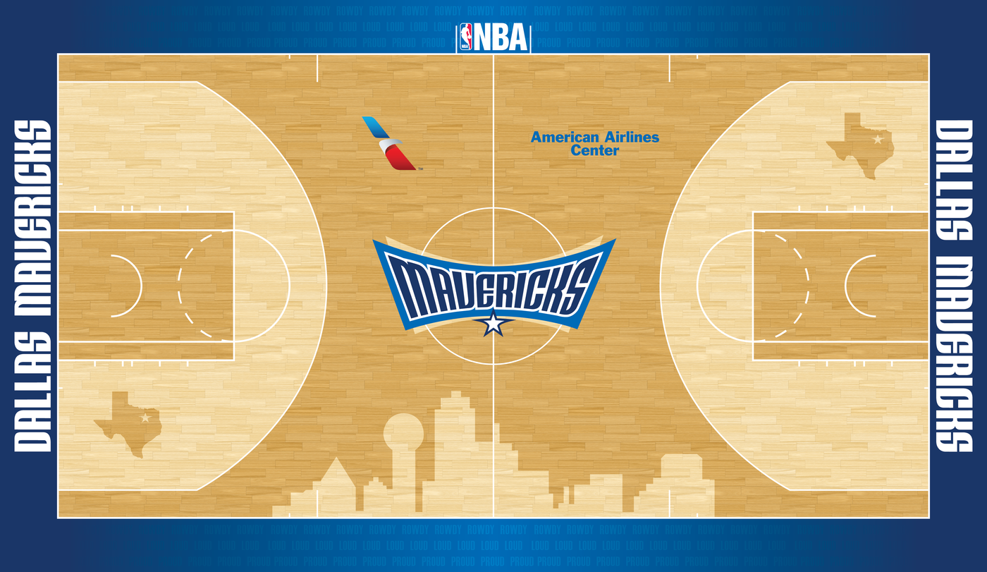 "Mavs New Court" Designs by Bryan Nester at Coroflot.com