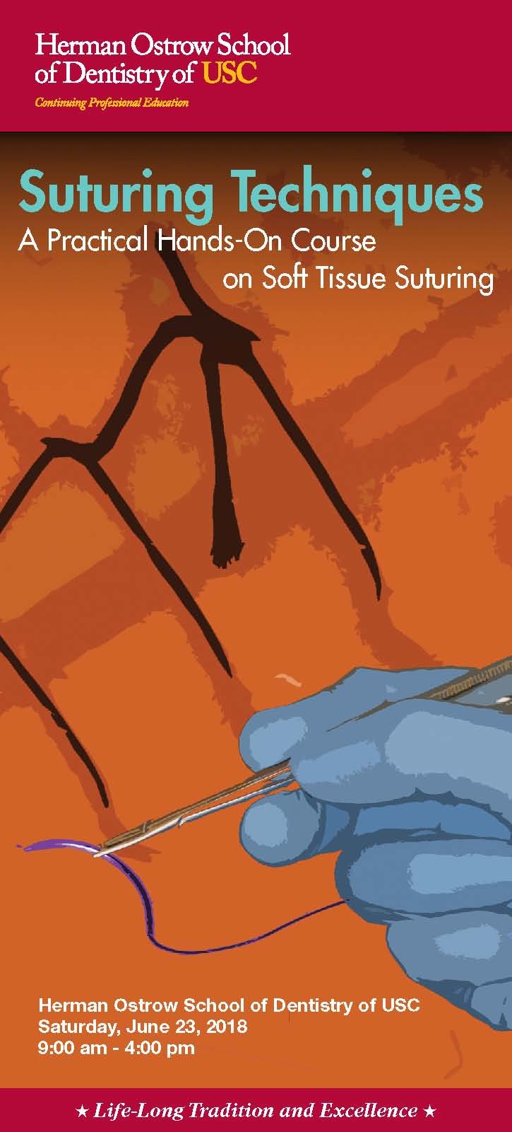 USC Course Brochure - Suturing Techniques by Jeames Dunne at Coroflot.com