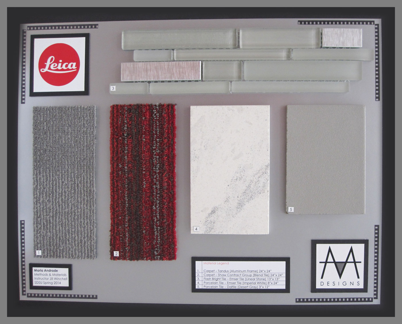 Material Board by Marla Andrade at Coroflot.com