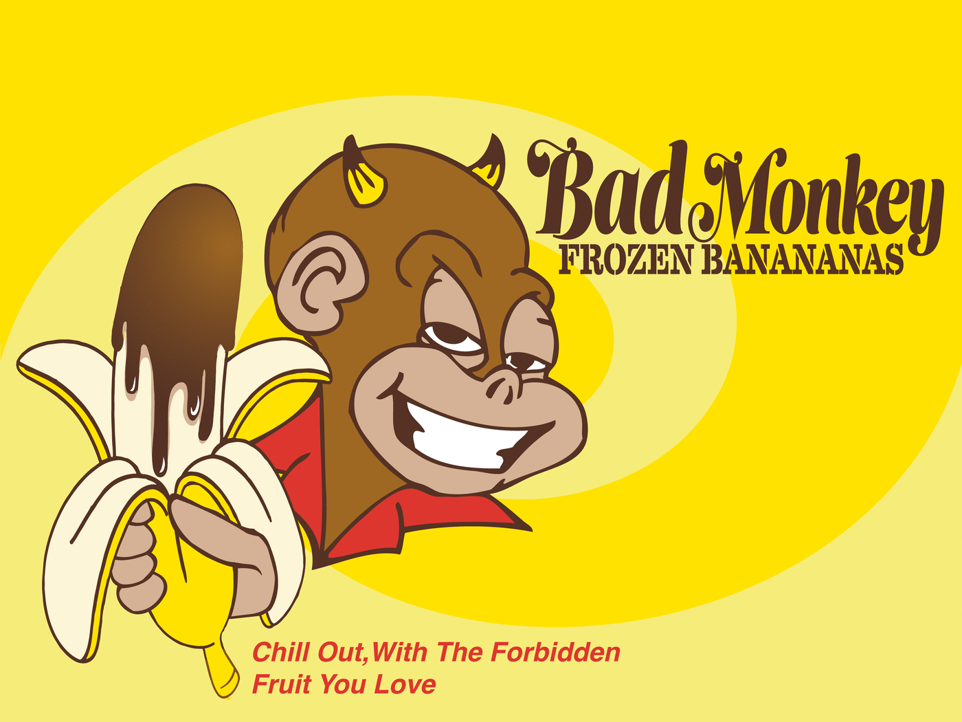 Bad Monkey Frozen Bananas Logo by Dustin Soto at Coroflot.com