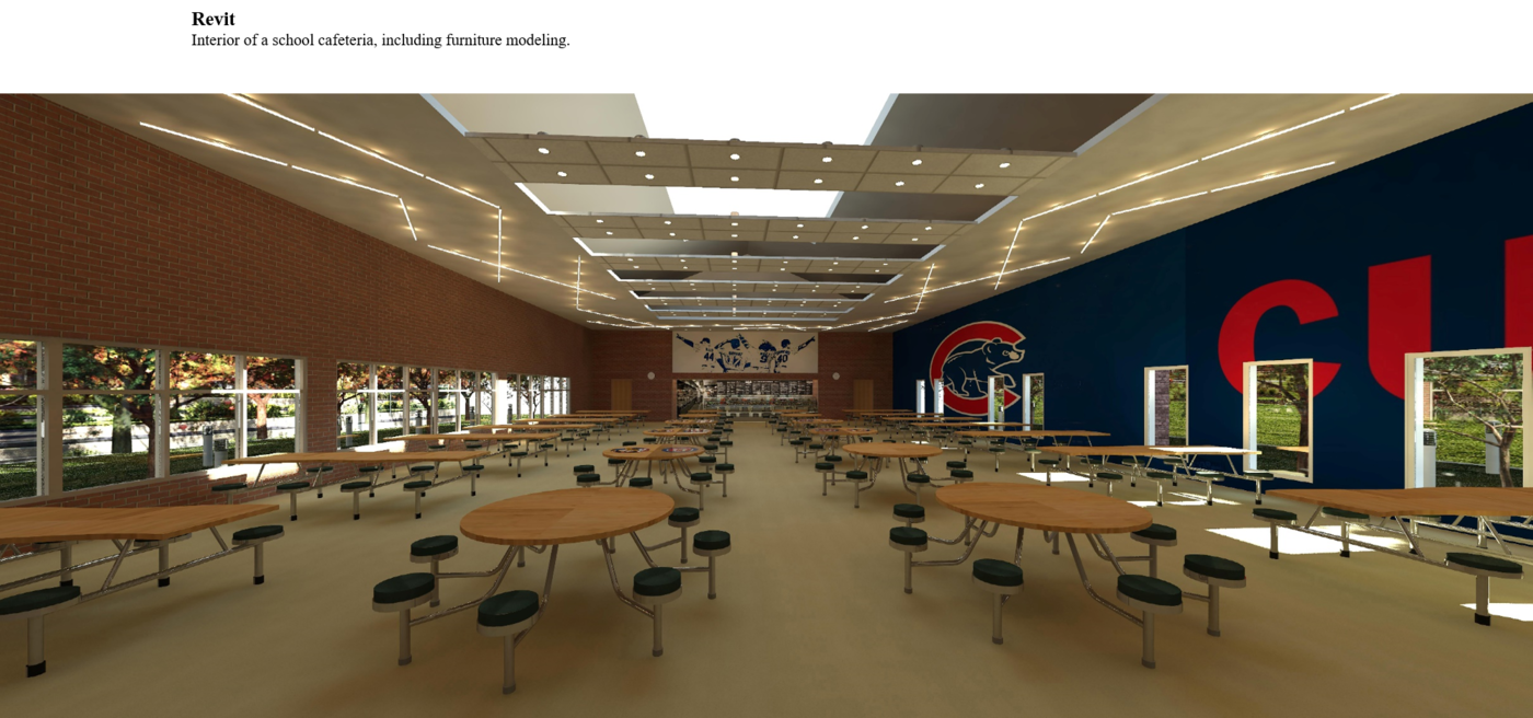 Interior for a School Cafeteria by Mirza Baig at Coroflot.com