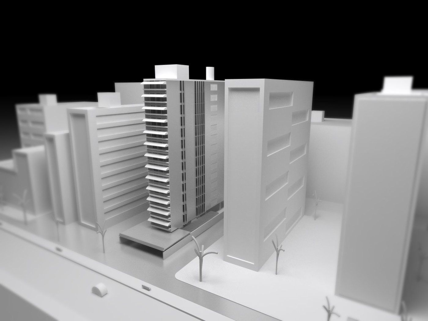 An upload by Daniela Schiaffino on Coroflot: to the project Maqueta Virtual - Edificio Guaimbé