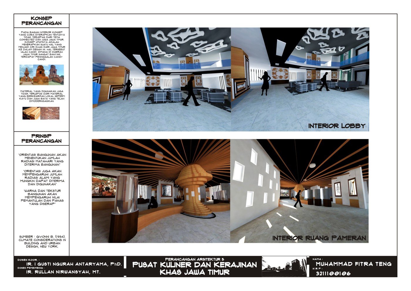 Perancangan Arsitektur 5 - Pusat Kuliner dan Kerajinan Khas Jawa Timur ...