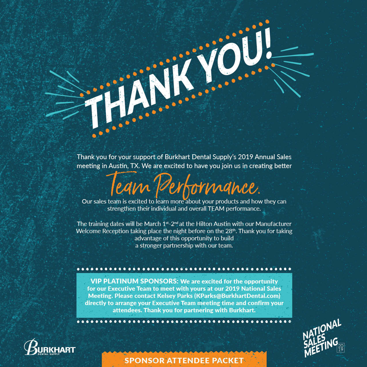 National Sales Meeting Vendor Packet by Jenni Wheeler at Coroflot.com