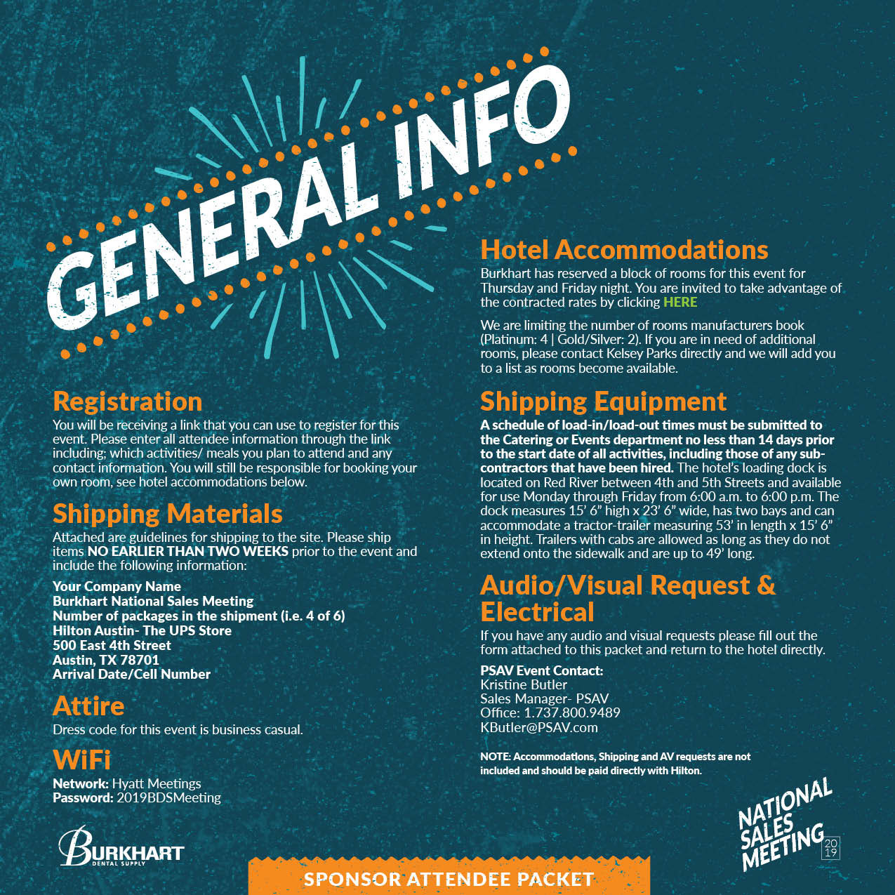 National Sales Meeting Vendor Packet by Jenni Wheeler at Coroflot.com