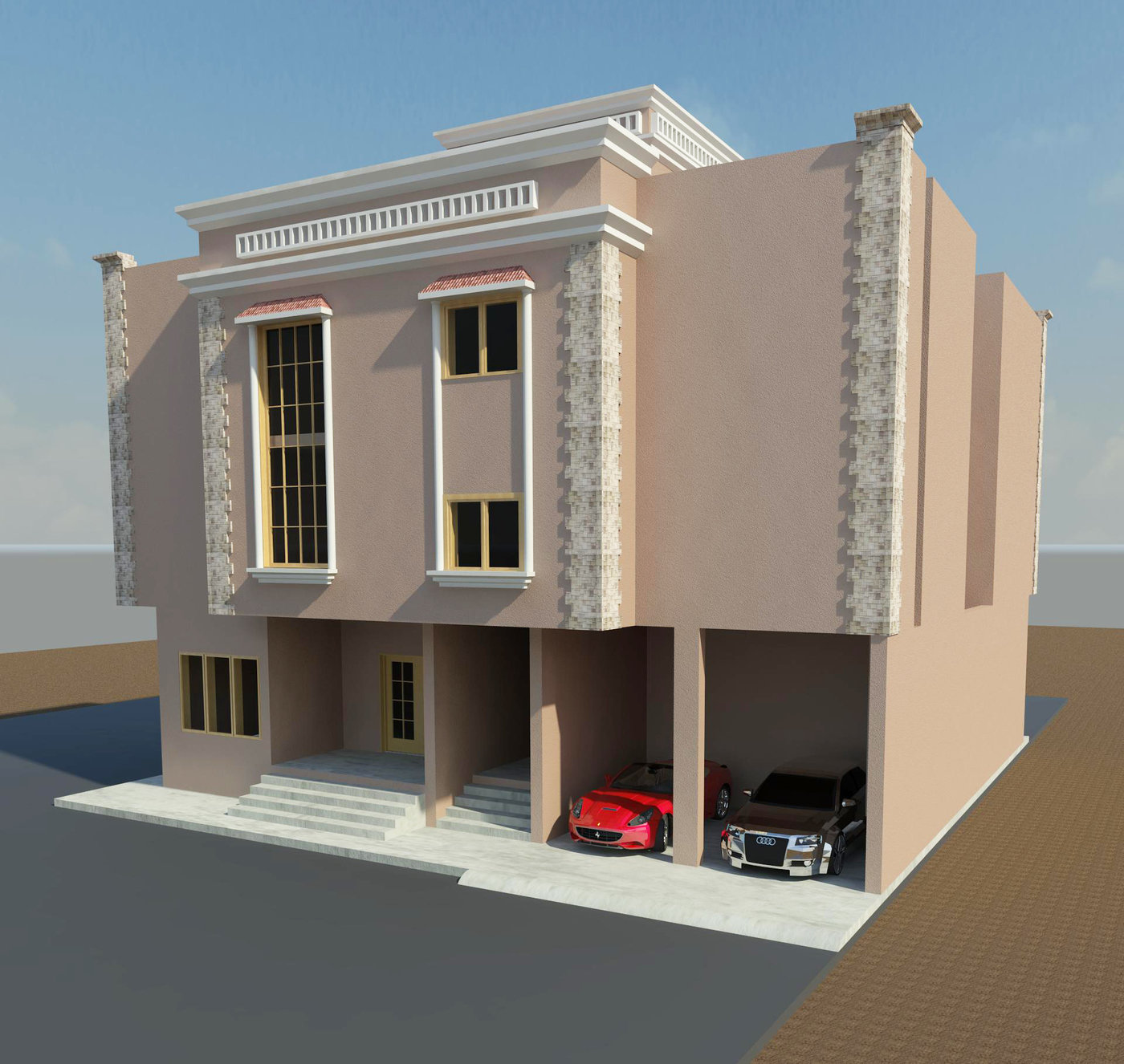 Apartment Building in Revit by Yaseen Rajpurkar at Coroflot.com