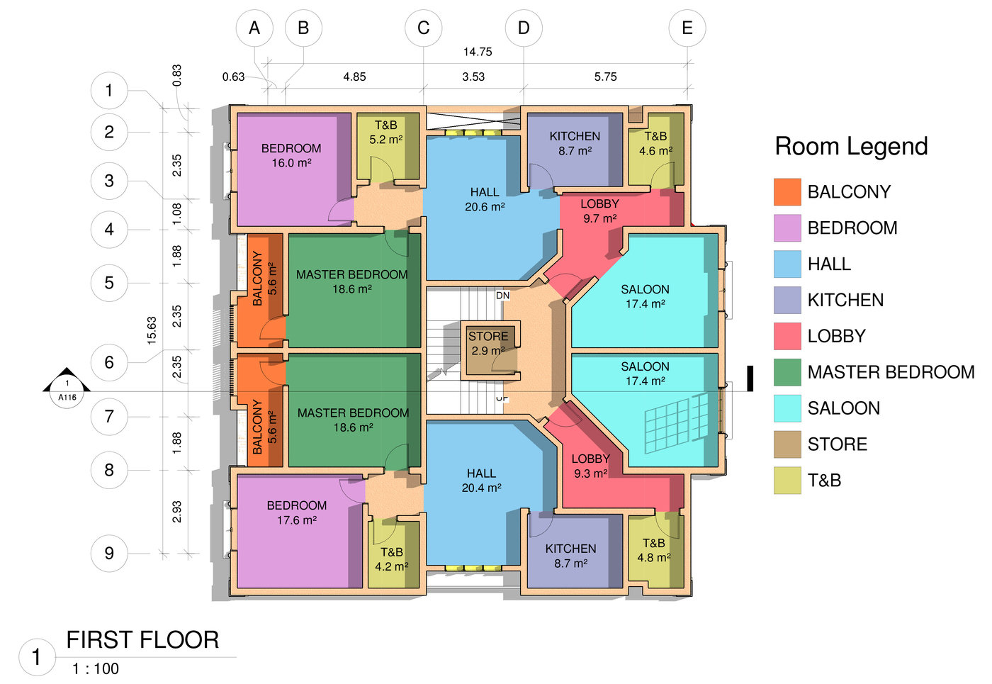 Apartment Building in Revit by Yaseen Rajpurkar at Coroflot.com