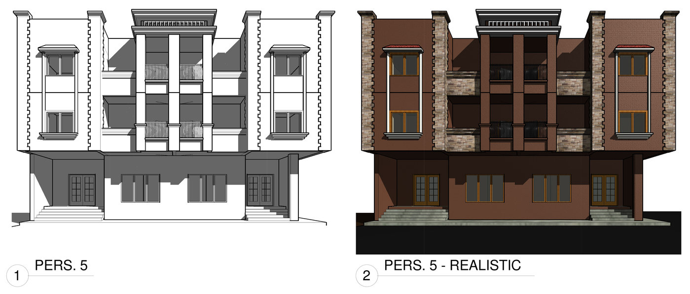 Apartment Building in Revit by Yaseen Rajpurkar at Coroflot.com