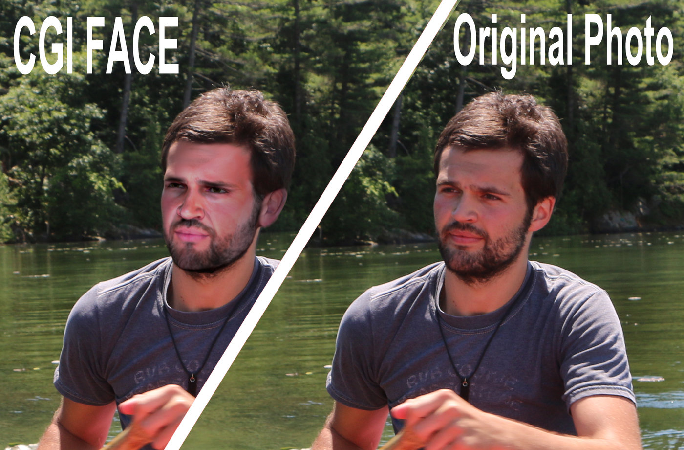 CGI faces from real photos by Christian Green at Coroflot.com