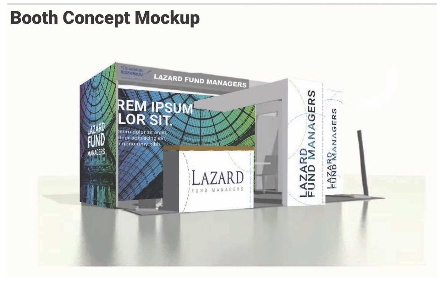 Conference Booth Design by Allison Romanillos Tkachenko at Coroflot.com