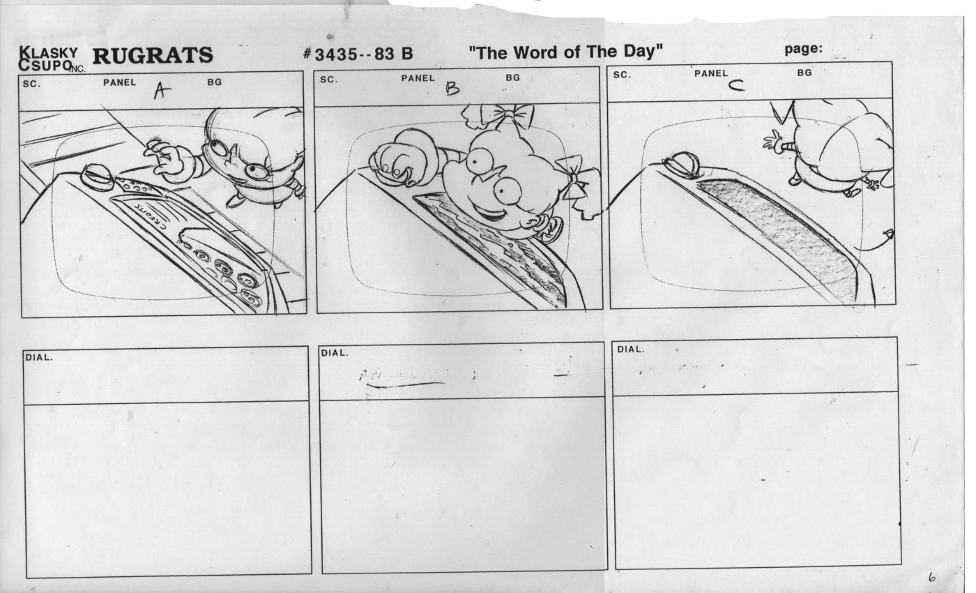 Vintage Rugrats Storyboard 2 by Sue Bielenberg at Coroflot.com