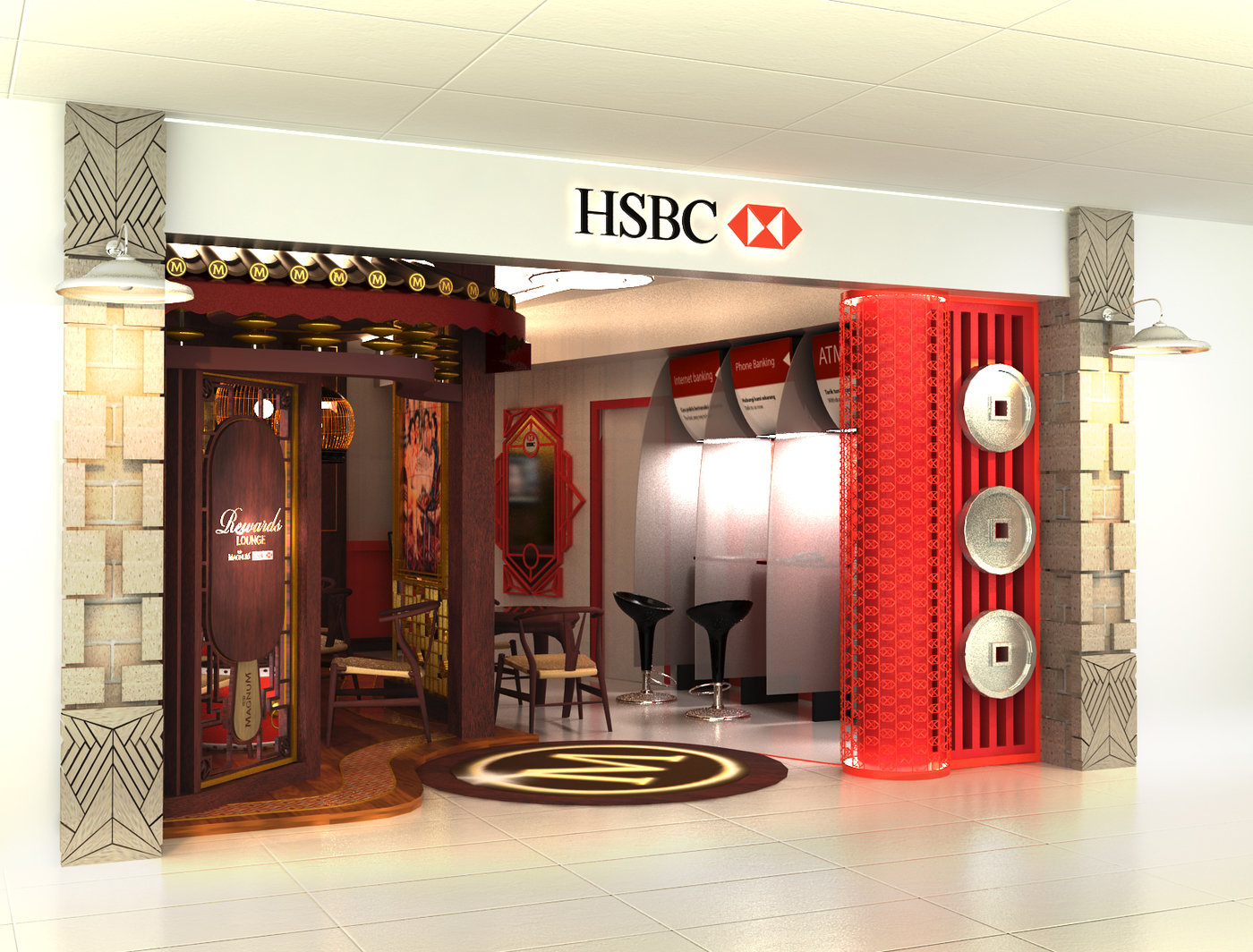 WALLS MAGNUM - HSBC BOOTH by rico ari wijaya at Coroflot.com