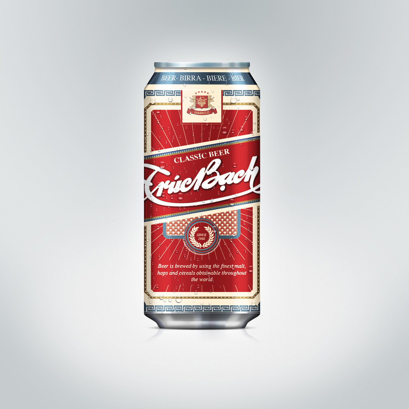 An upload by TN Nguyen on Coroflot: to the project Truc Bach beer