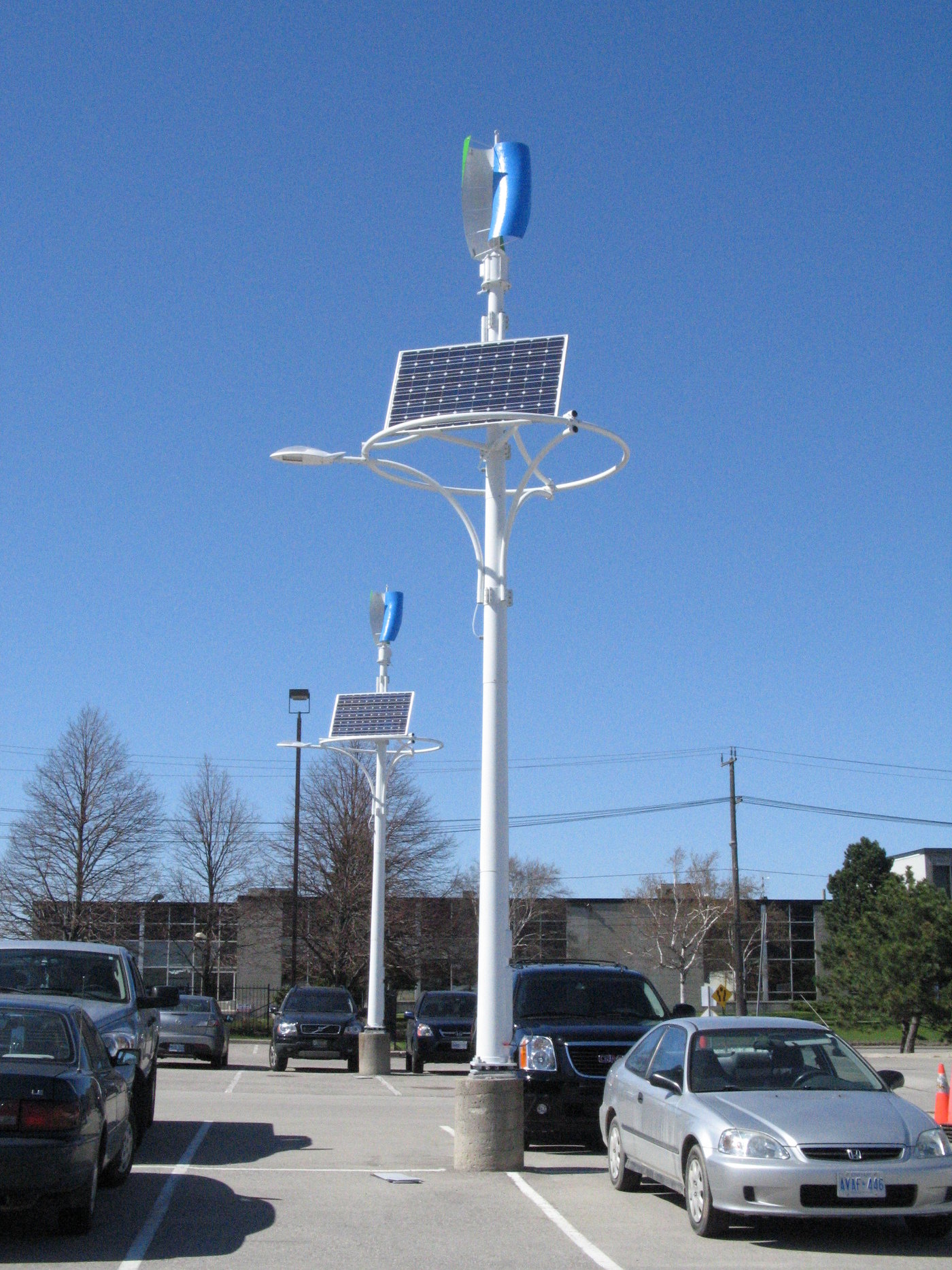 Hybrid LED Light Pole Wind / Solar by Blair Webb at Coroflot.com