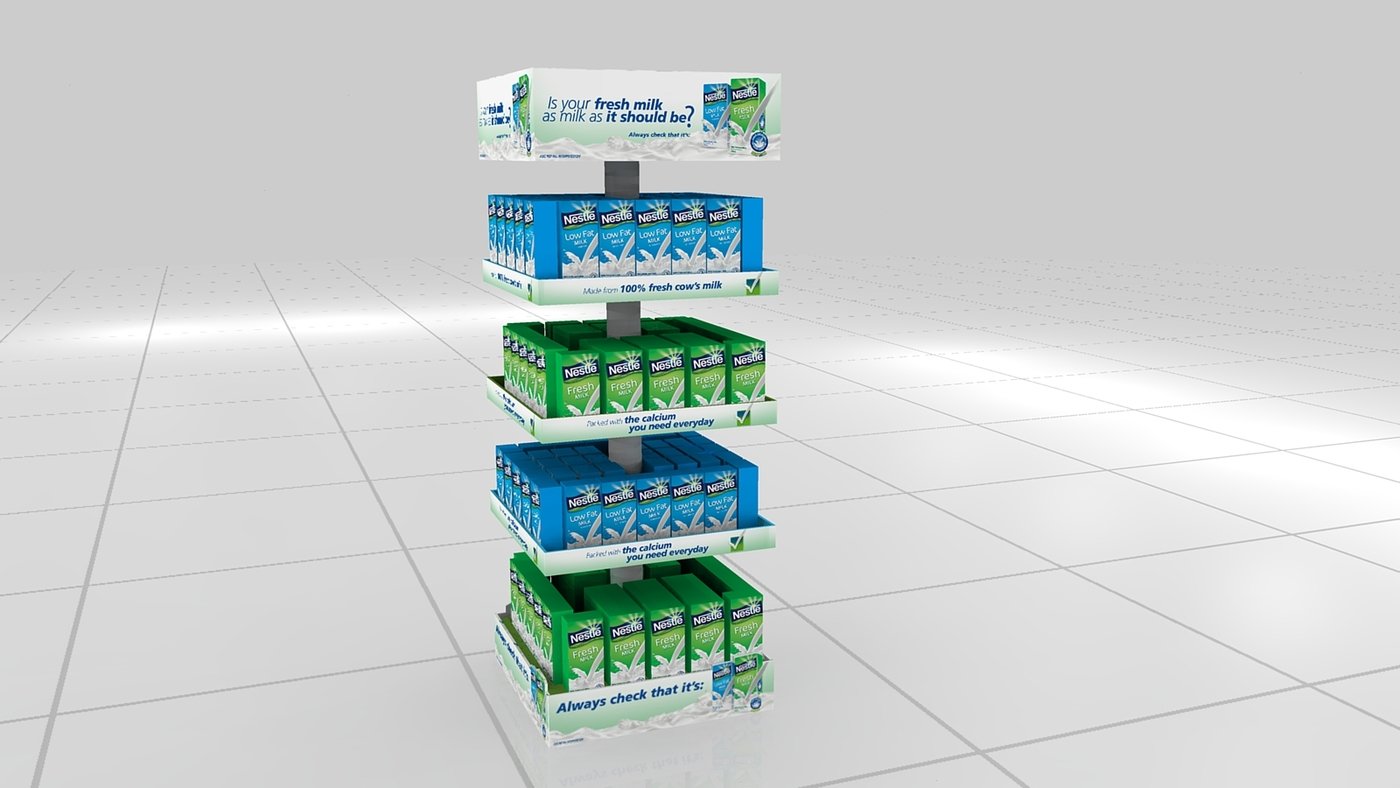 MILK DISPLAY by Leah De Vera at Coroflot.com