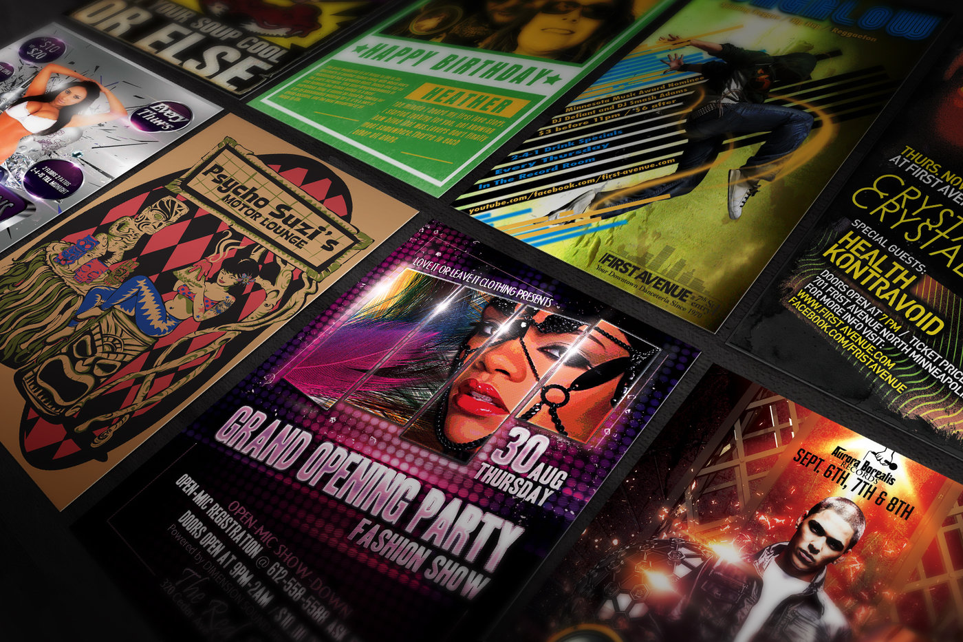 Flyers & Poster Design by Richard Houff at Coroflot.com