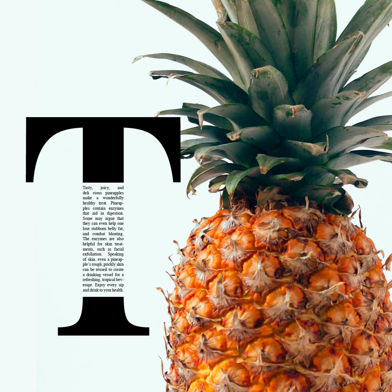 Pineapple Typography by Blythe Norton at Coroflot.com
