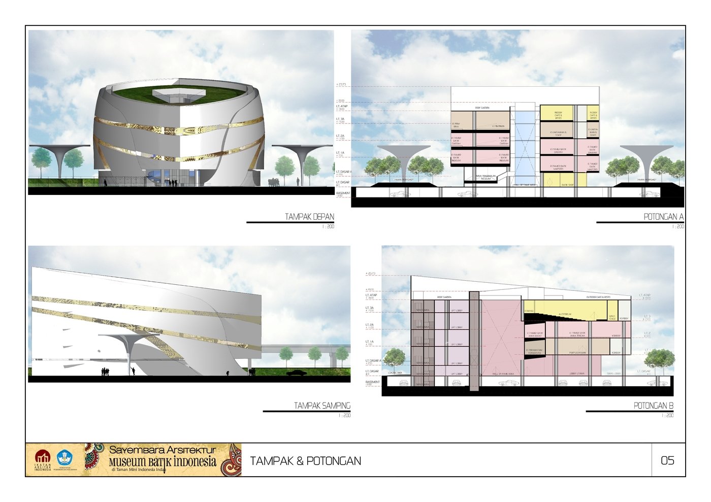 Sayembara IAI Museum Batik Indonesia by Kafi Pangestu at Coroflot.com