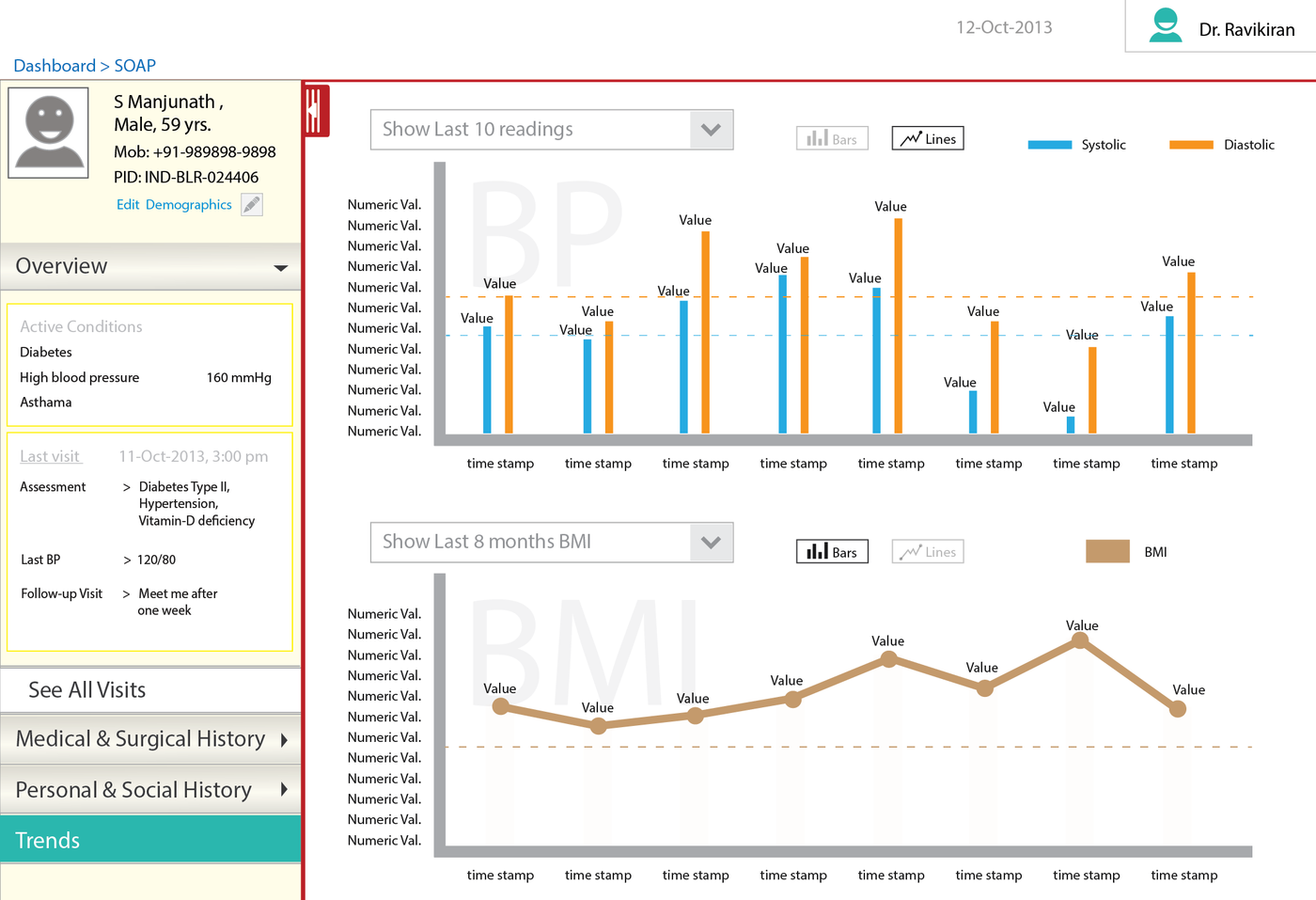 Healthcare EMR-wireframes by Akshay Khandalkar at Coroflot.com