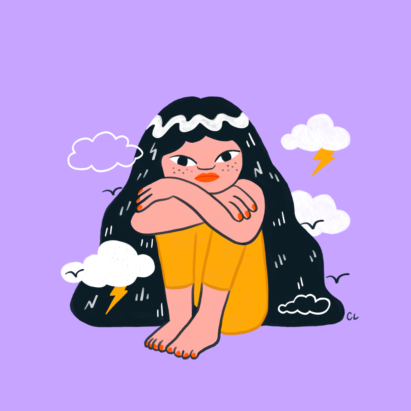 Sad Mountain Girl by Christina Luka at Coroflot.com