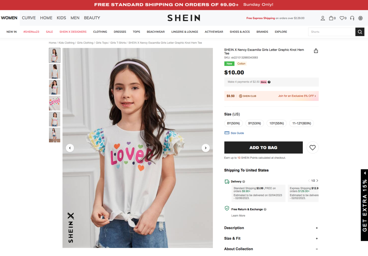 Shien X Nency collaboration (Kids Top) by Nency Escamilla at Coroflot.com