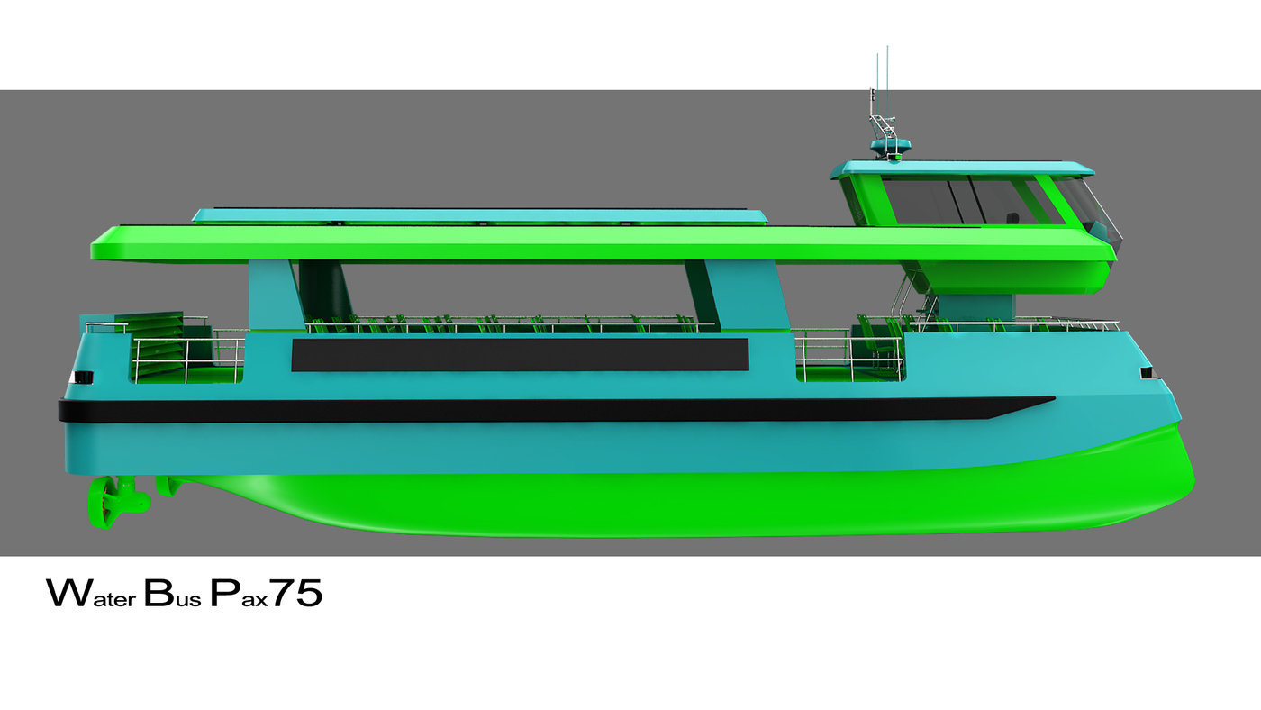 WBP75 - Hybrid propulsion water bus for inland and sheltered sea ...