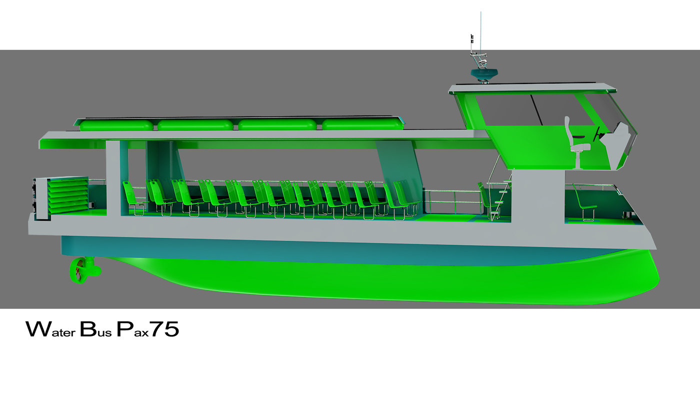 WBP75 - Hybrid propulsion water bus for inland and sheltered sea ...