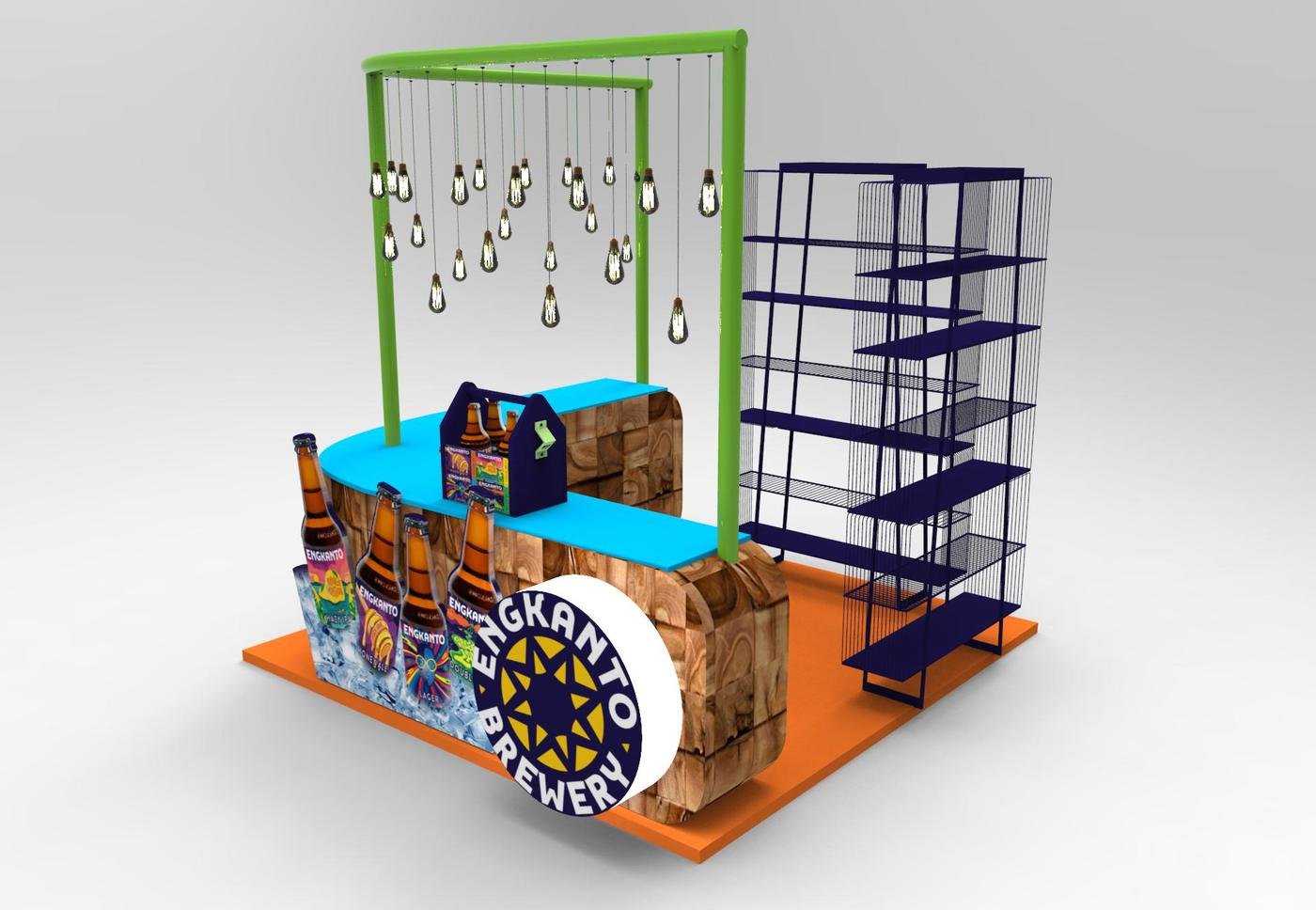 Abegail Damian on Coroflot: Engkanto Beer Booth Design #RetailDesign