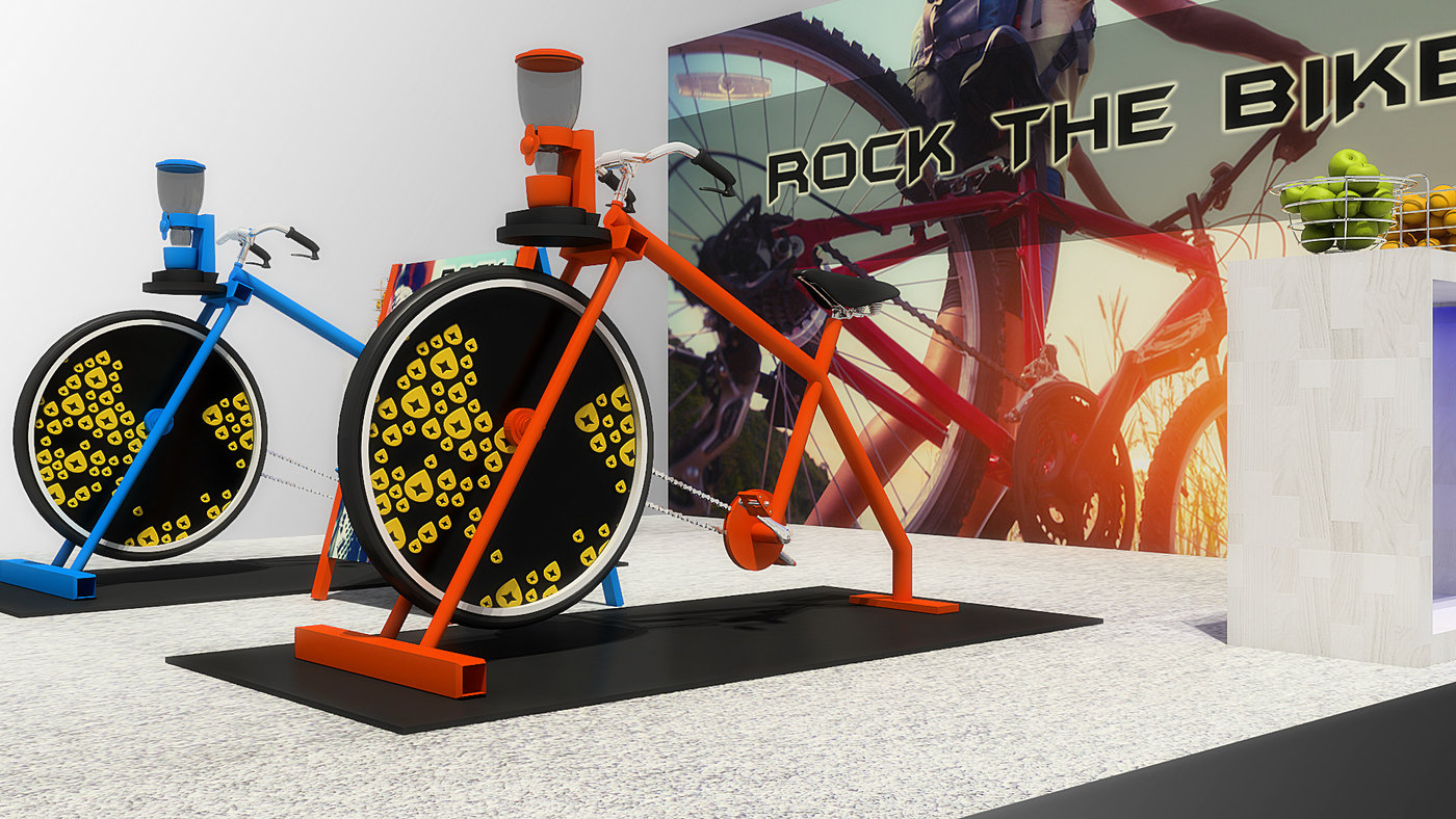 Conceptual Design for Mall Activity - Rock the Bike Fruit blender by ...