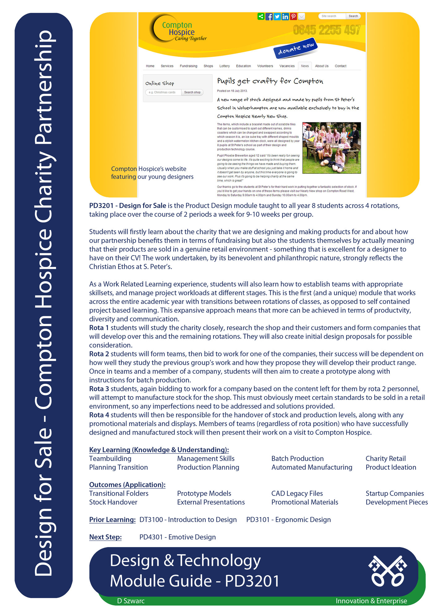 Sample Learning Guides by Daryl Szwarc at Coroflot.com